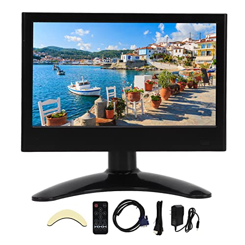Capacitive Touchscreen Monitor, HD Multimedia Interface Plug and Play 7 Inch VGA AV DC Input Computer Desktop Monitor for Gaming (US Plug)