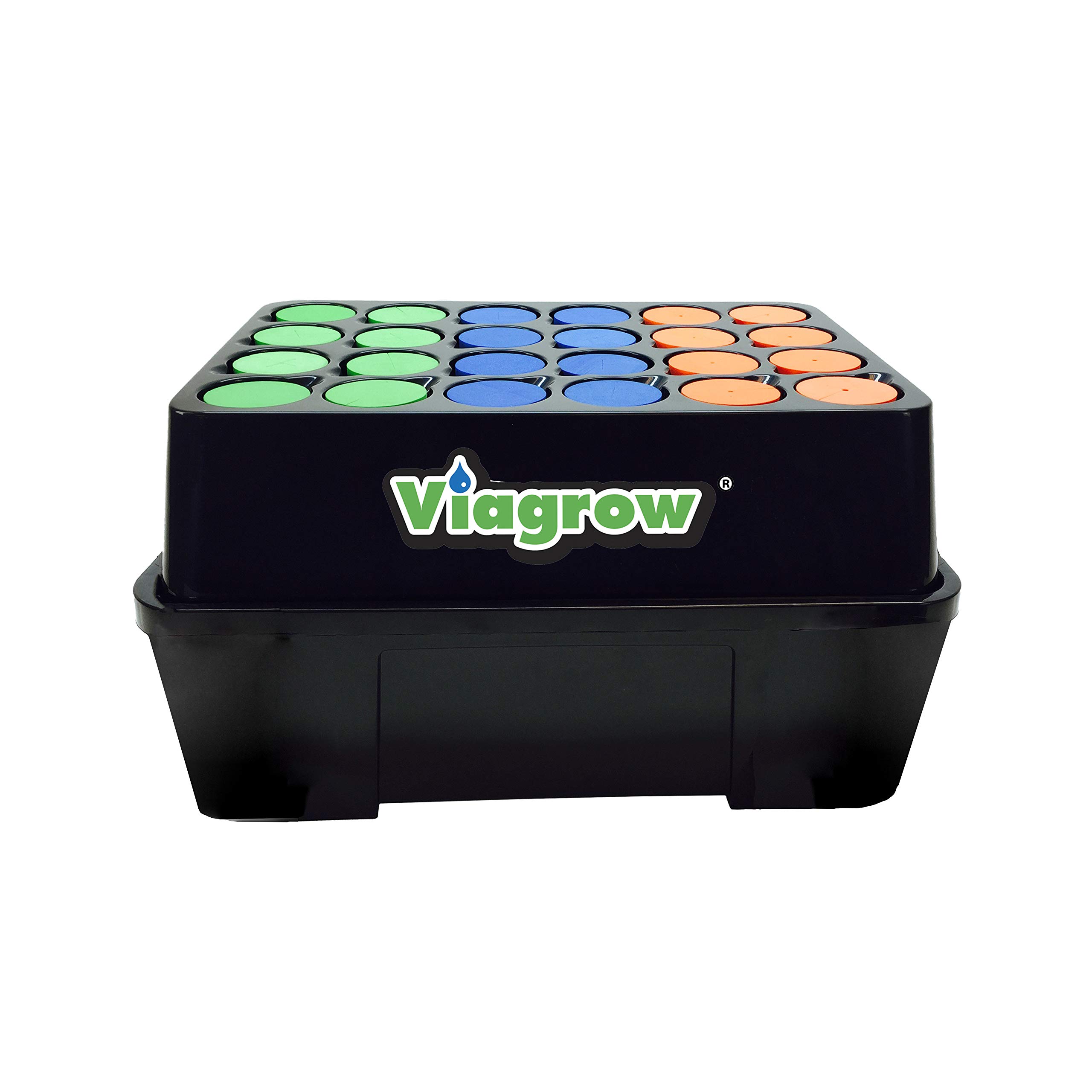 Viagrow® VCLN24 Clone Machine 24 Site Aeroponic Hydroponic System, Single, Black