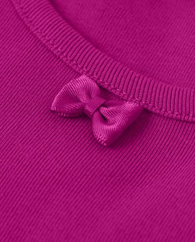 Gymboree Girls and Toddler Short Sleeve Basic Layering Shirt, Magic Magenta, 5T