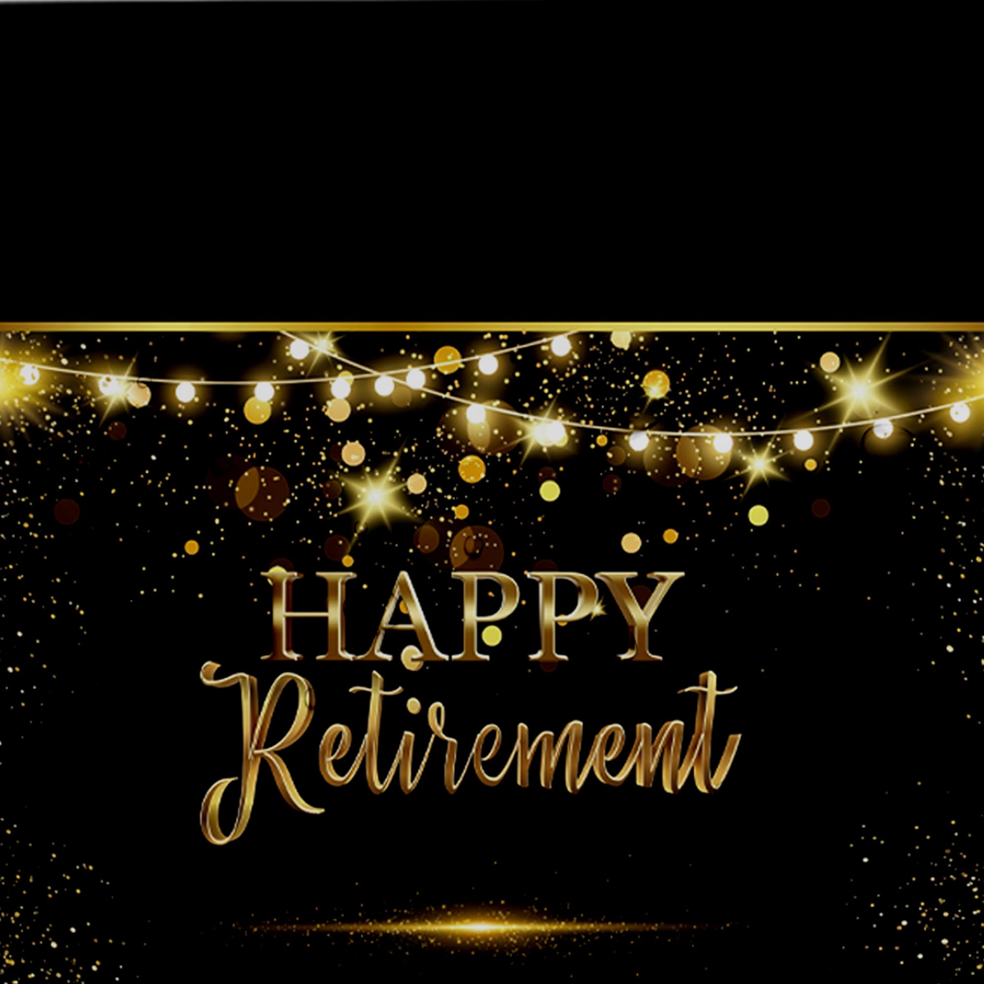 Suhelkit 3 Pack Retirement Decorations Party Supplies Tablecloth - Happy Retirement Decorations Table Cover for Men Women, Gold Black Retirement Party Decorations Table Cloth,54in x 108in