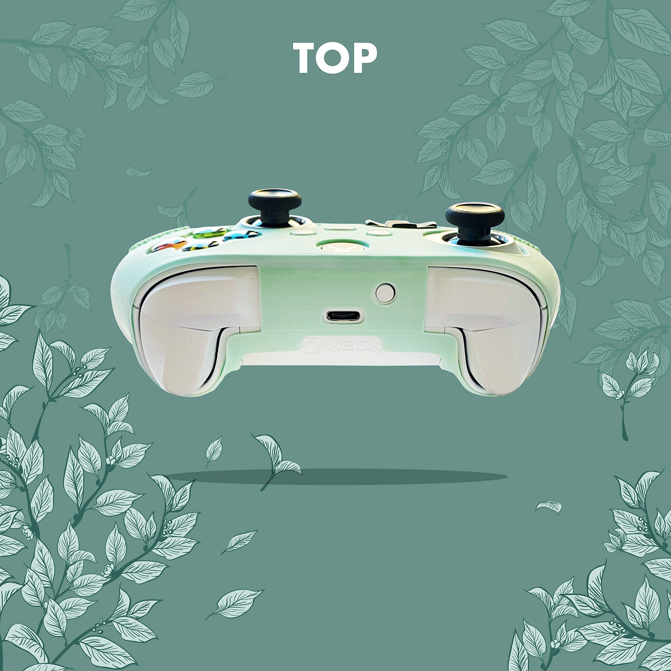 BelugaDesign Green Skin Cover for Controller | Pastel Soft Sleeve Shell Case with Textured Grip | Compatible with Xbox Series X/S and Xbox One (Mint Green)