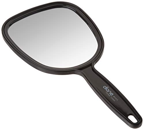 Diane Plastic Handheld Mirror β Vanity Oval Mirror with Hanging Hole in Handle β Small Size (5β x 11β) for Travel, Bathroom, Desk, Makeup, Beauty, Grooming, Shaving, D1015