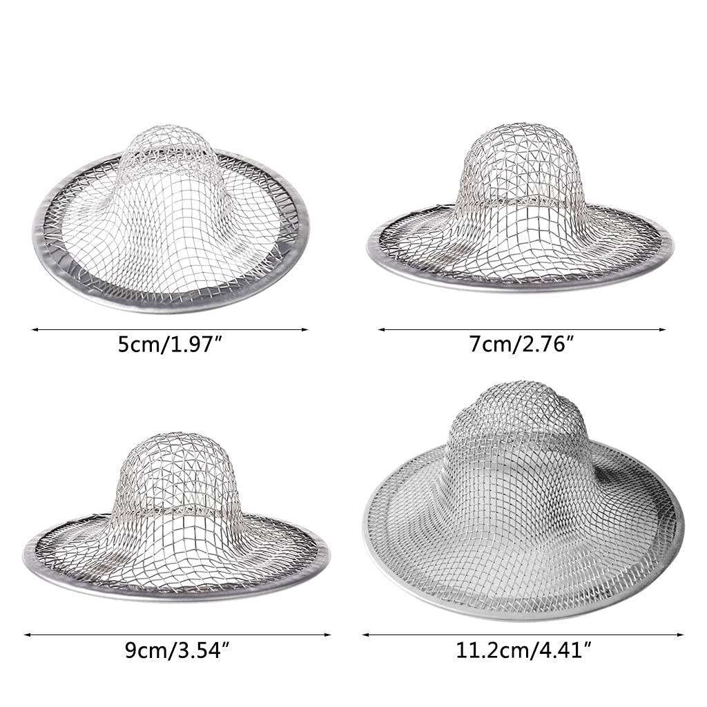 BaoFufc Stainless Steel Kitchen Sink Strainer Hair Catcher Stopper Bathroom Bathtub Show Kitchen Sink Strainer