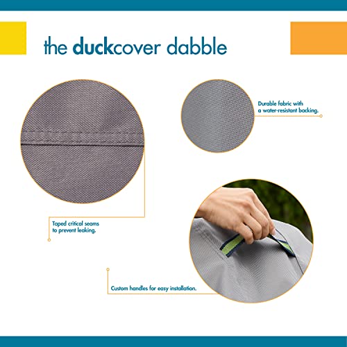 Duck Covers Soteria Waterproof 32 Inch Rectangular Patio Ottoman/Side Table Cover, Outdoor Ottoman Cover