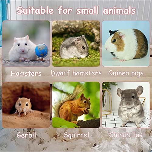 Hamiledyi Hamster Wheels Wooden Small Pets Exercise Wheel Silent Hamster Running Wheel Mouse Running Spinner Wheel for Gerbil Mice Guinea Pigs Dwarf Syrian Hamster (8.26in)