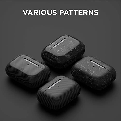 Foam Masters Genuine Carbon Fiber (Matte) Case for AirPods Pro 2nd Gen - Extreme Slim - Ultra Protection