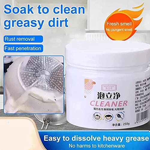Foam Rust Remover Kitchen All-Purpose Cleaning Powder, 2023 Kitchenware Cleaning Agent, Kitchen Clean All Purpose Cleaning Foam, Multi-Purpose Foam Cleaner Rust Remover, Soak to Clean Greasy Dirt (1Pcs)