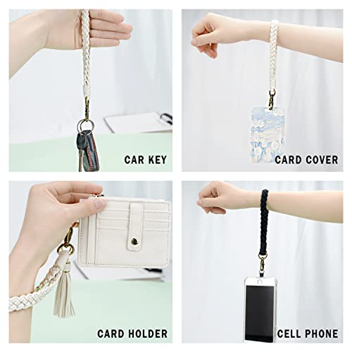 CHIWUTECH Boho Macrame Phone Wrist Strap,Cell Phone Lanyard with Tether Tab,Keychain Wristlet Bracelet Charm for Phone Case, Anti-Loss Phone Chain Accessories for Women
