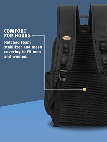 Dickies Journeyman Extra Large Capacity Backpack Classic Logo Water Resistant Casual Daypack for Travel Fits 15.6 Inch Notebook (Black)