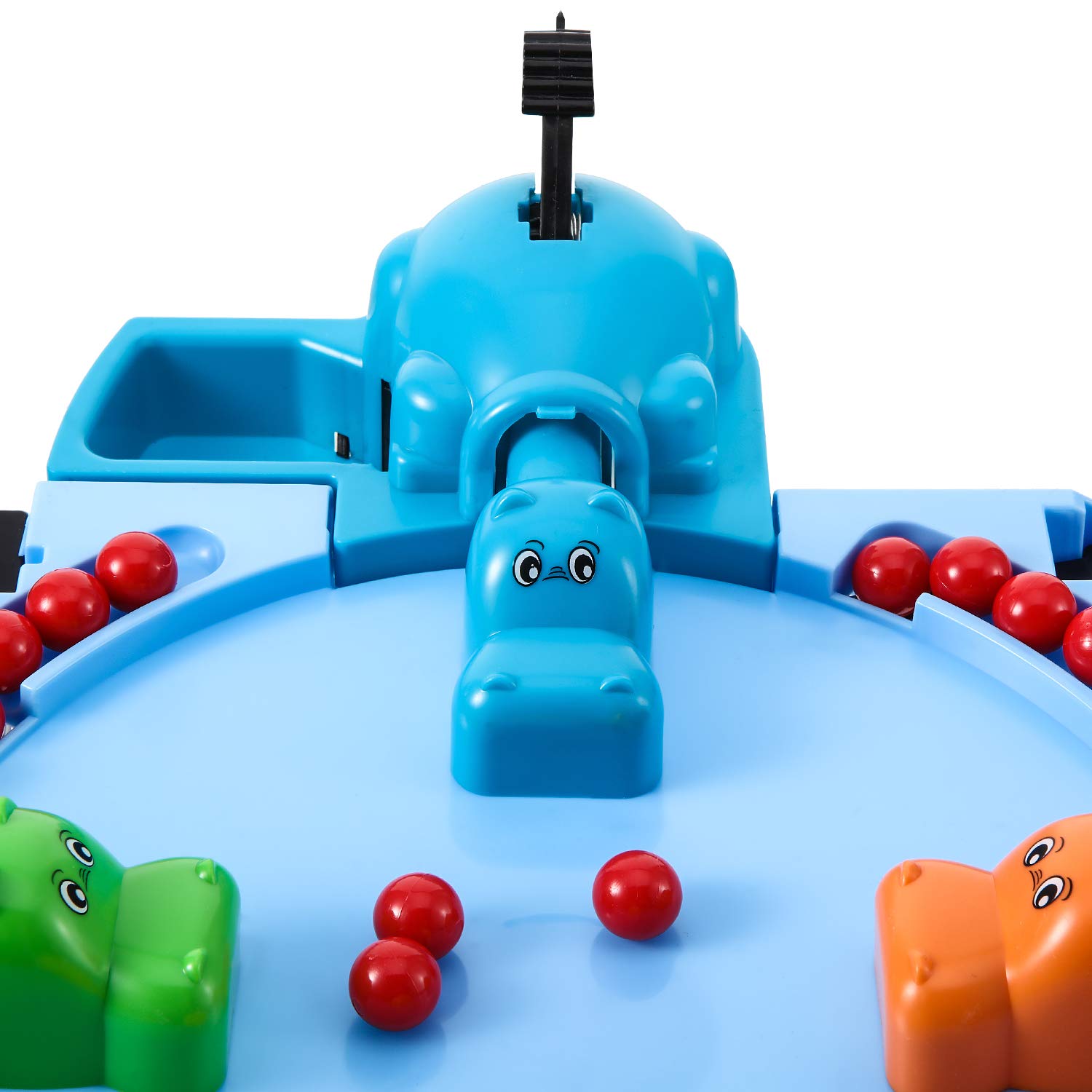 Gejoy 63 Pieces Game Replacement Marbles 3 Set Game Replacement Balls Compatible with Hungry Hungry Hippos, 57 Red Balls and 6 Yellow Balls