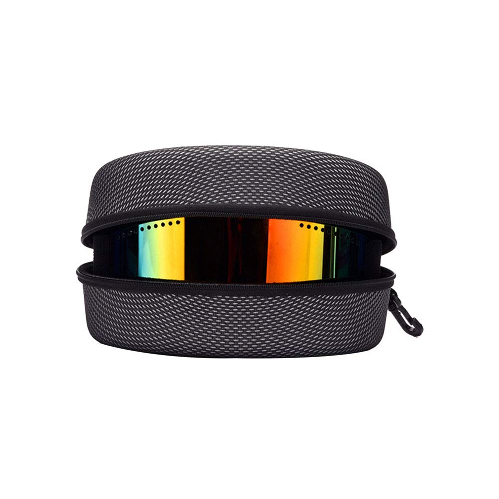 BESPORTBLE Ski Accessories 2pcs Cycling Eyewear Case Ski Goggles Box Shockproof Sunglasses Case with Zipper