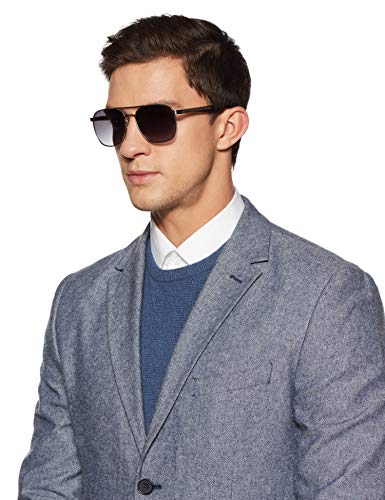 Fossil Men's FOS 2081/S Pilot Sunglasses, Matte Ruthenium, 57mm, 17mm