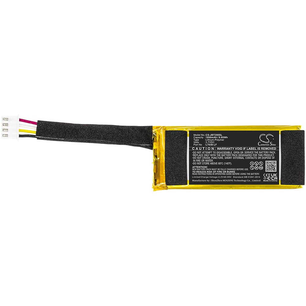 Cameron Sino New 1850mAh Replacement Battery Fit for JBL AM0304, Tuner L0738-LF