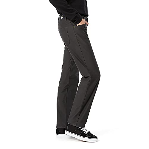 Dockers Men's Comfort Jean Cut Straight Fit Smart 360 Knit Pants (Standard and Big & Tall), Steelhead, 36W x 30L