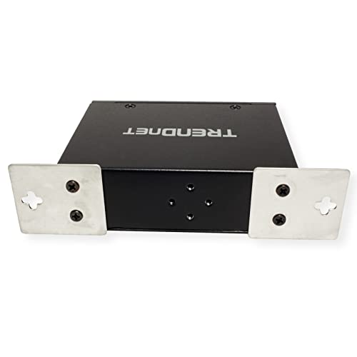 TRENDnet Hardened Industrial 100/1000 Base-T to SFP Media Converter, DIN-Rail and Wall Mount Hardware Included, Multi Or Single Mode Fiber, Power Supply Sold Separately, Black, TI-F11SFP