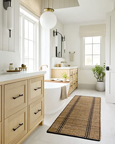 Loloi Angela Rose Colton Collection CON-01 Natural/Black 7'-6'' x 9'-6'', .38" Pile Height, Area Rug