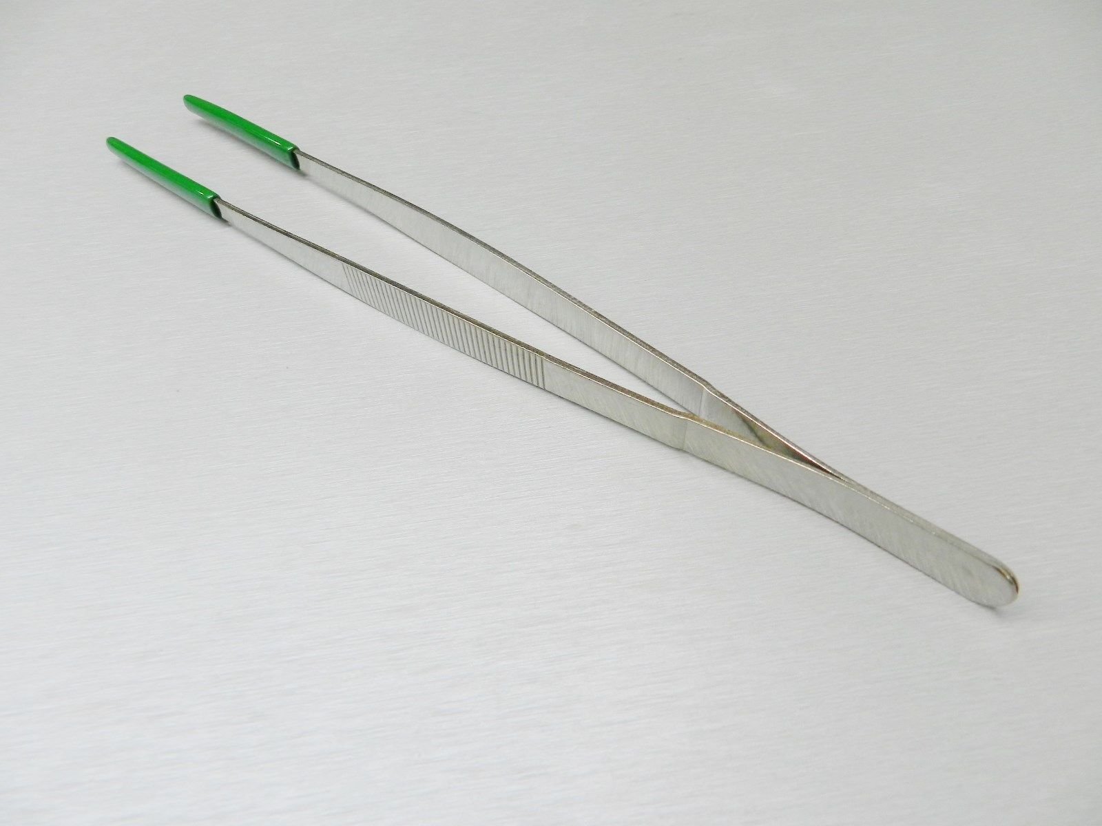 Tweezers Rubber PVC Coated Tips 12" Stainless Steam Ultrasonic Cleaning for Lab Industrial Jewelry Tool Tweezers Tips Have Rubber Coating for Securely Holding to Not Mar Scratch the Article By JTS