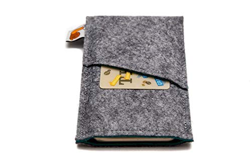 Felt Sleeve with Cards Pocket for the New iPhone 13 Pro Max/Pro/Mini/iPhone 12 Pro/XR/SE. Handmade