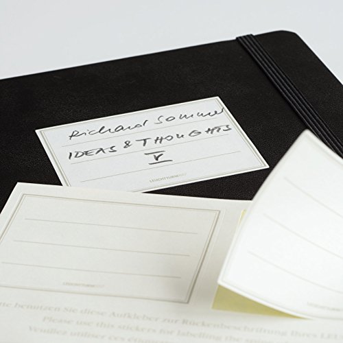 LEUCHTTURM1917 - Notebook Softcover Medium A5-123 Numbered Pages for Writing and Journaling (Dotted, Black)