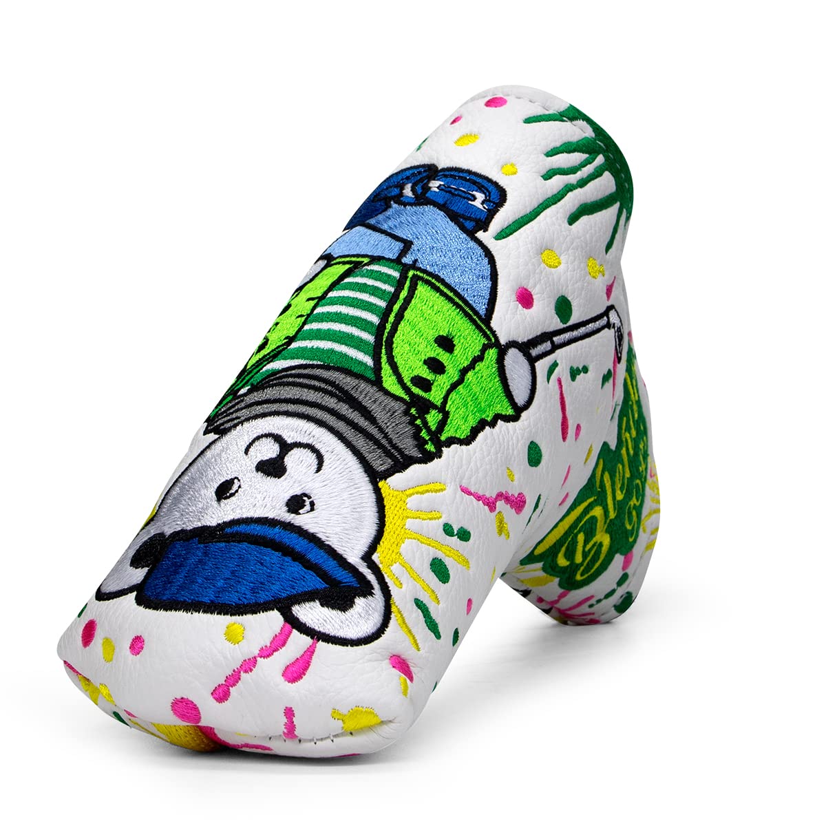 Barudan Golf Lovely Golf Bear Putter Cover Magnetic Putter Head Cover Headcover, Golf Club Cover for Putters, Ideal Golf Gift for Men/Women Golfer, Fits for All Brand 2 Colors Option (White)