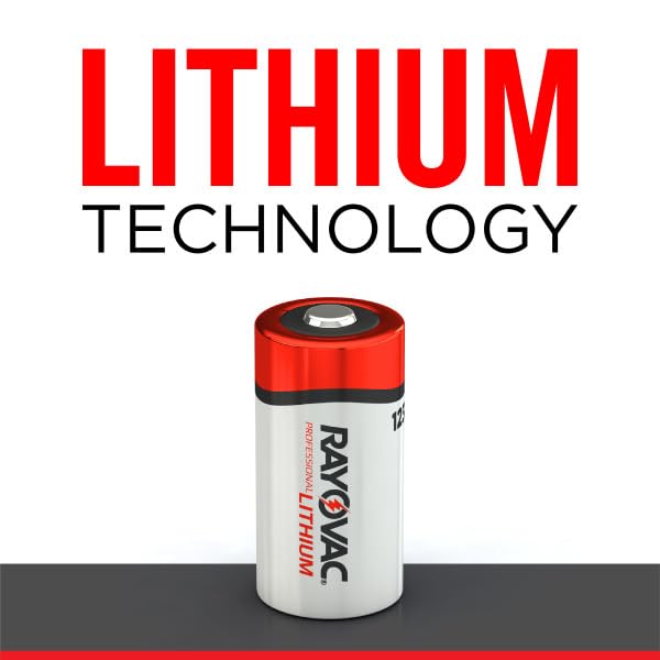 Rayovac 123A Lithium Batteries, 3V Lithium Photo Batteries (2 Battery Count)
