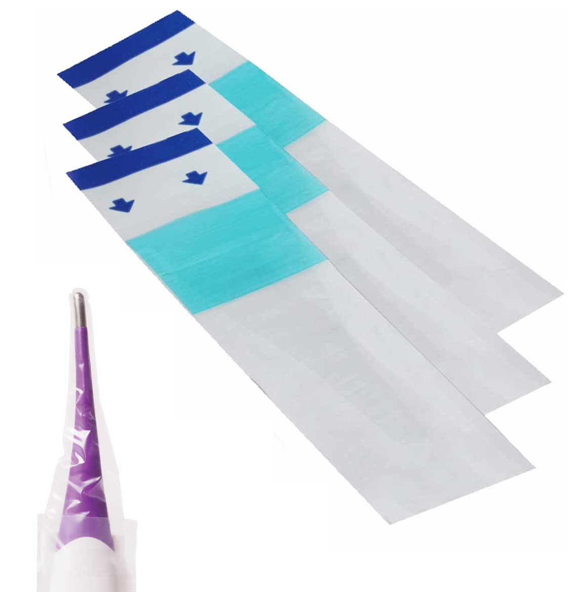 MABIS Disposable Probe Covers for Digital Thermometers, Box of 100, Can be Used Orally, Rectally or Under The Arm (50 Packs of 100 Each)