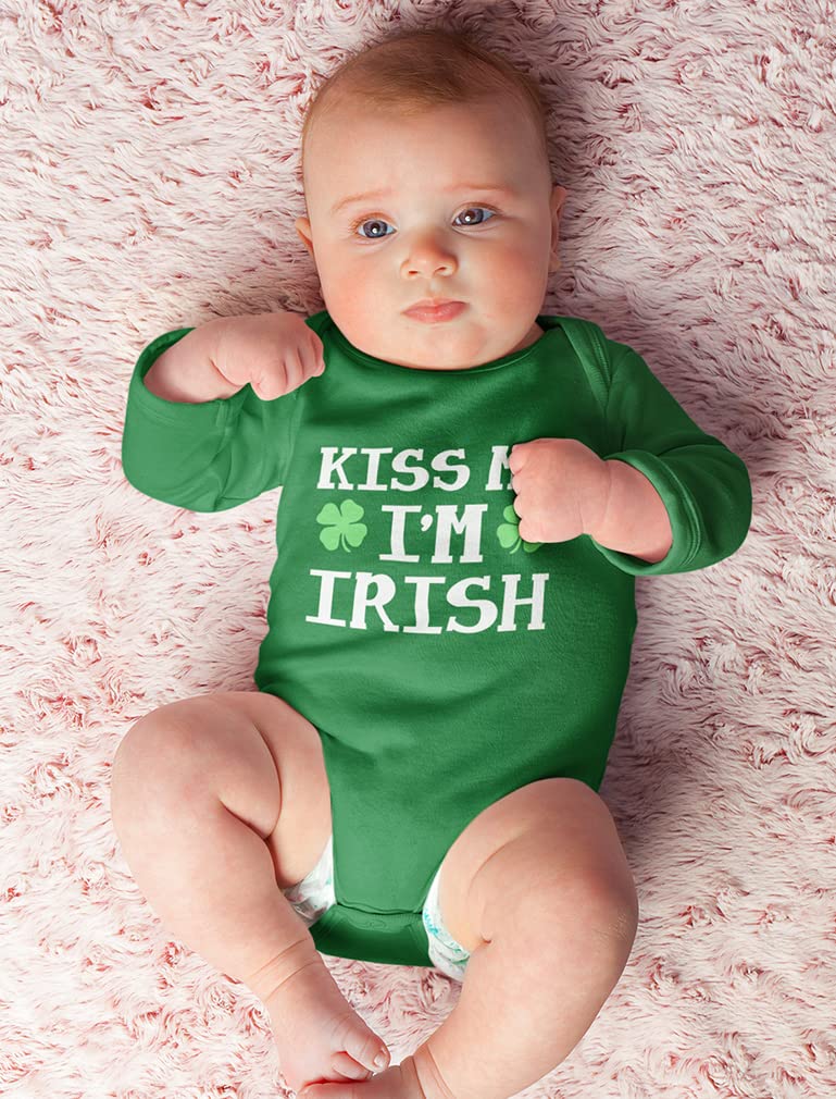 Tstars My First St Patricks Day Outfit Irish Shamrockin Long Sleeve Baby Bodysuit 18M Green