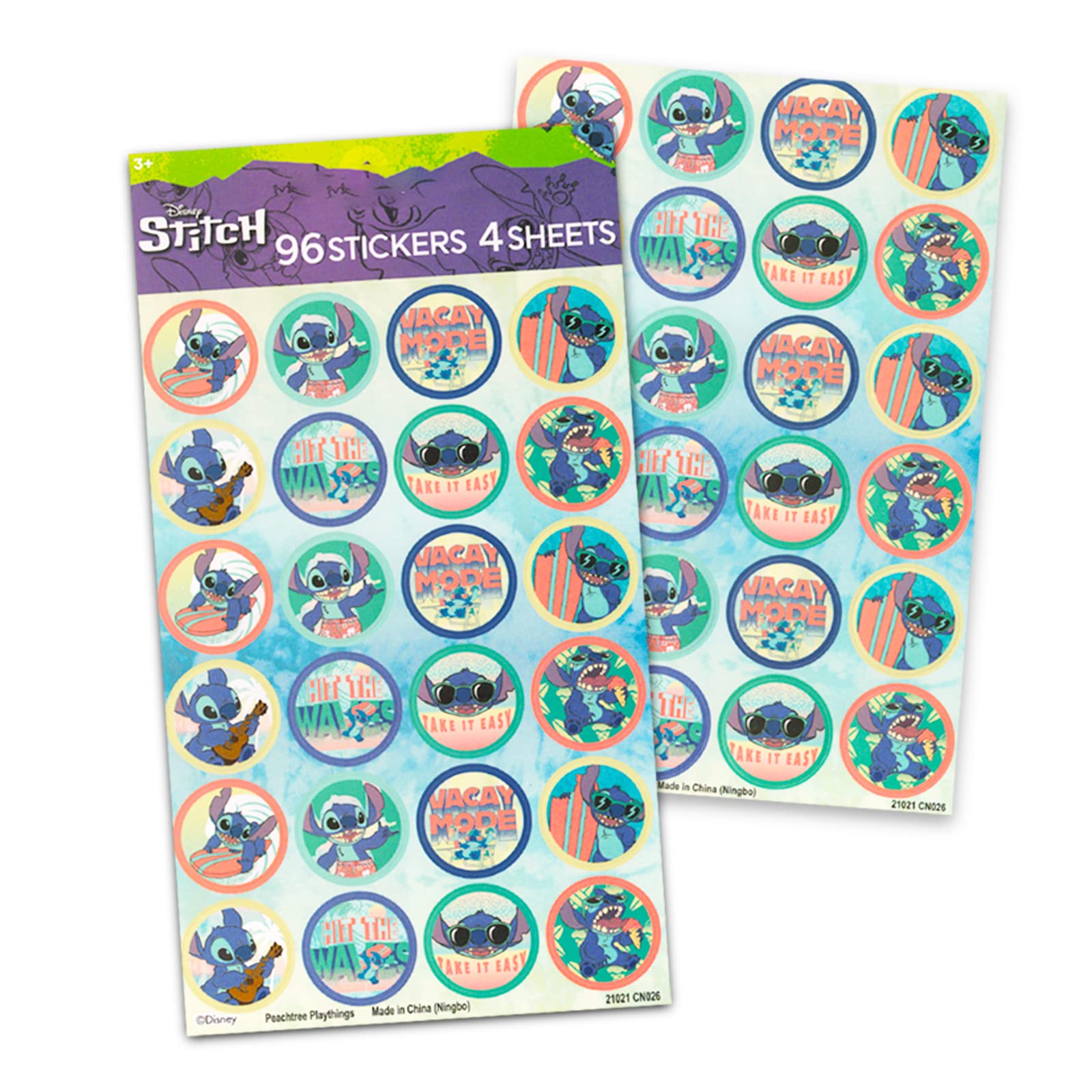Disney Lilo And Stitch School Backpack For Kids ~ 3 Pc Bundle With 16" Stitch School Bag, Stitch Stickers, And Door Hanger For Boys And Girls | Stitch School Supplies Set