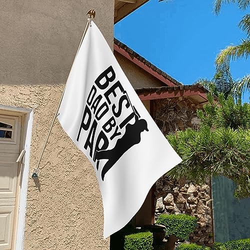 Best Dad by Par 2' x 3' Ft Garden Welcome Flag Indoor Outdoor Decor Flag Holiday Party Flag