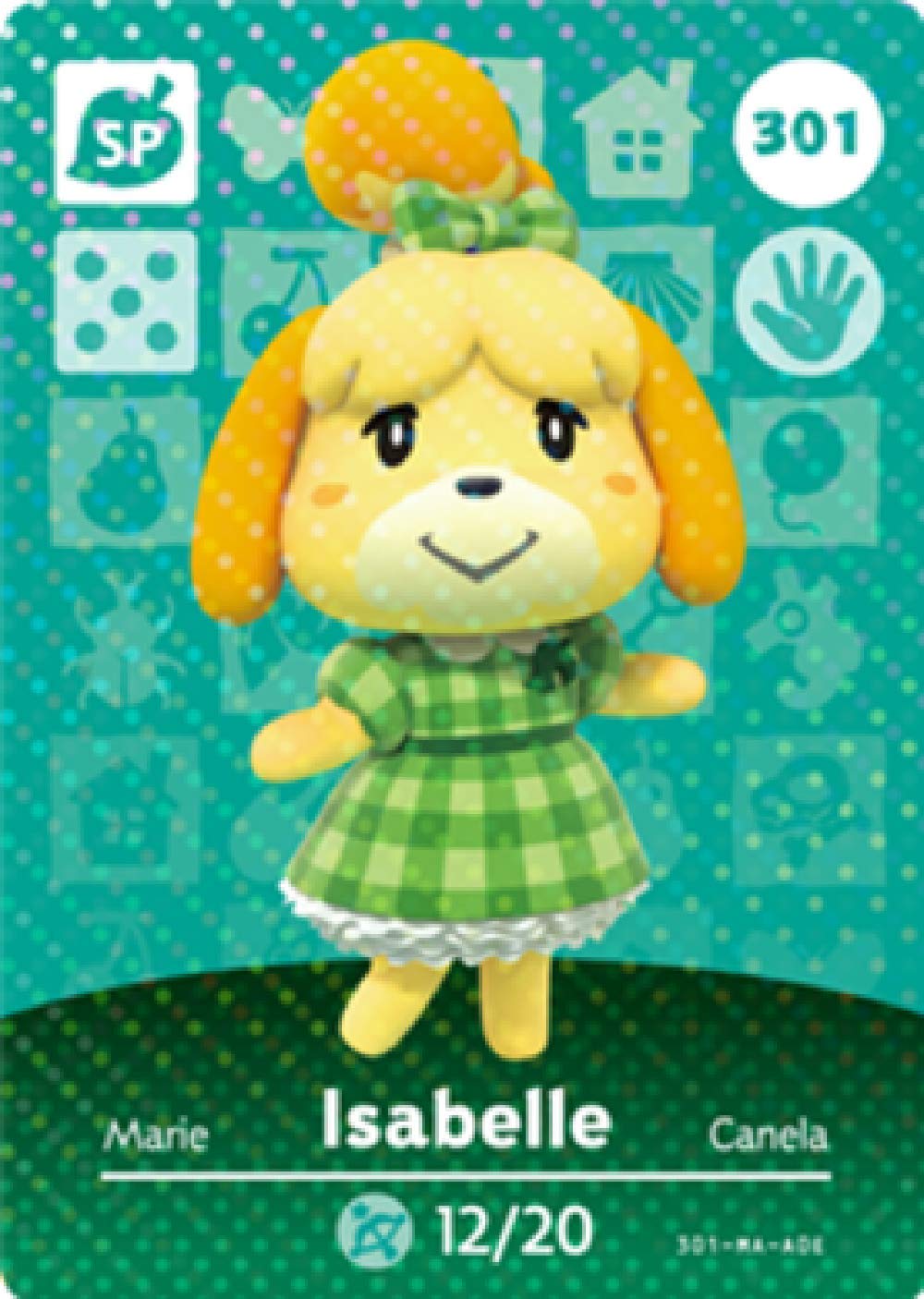 Isabelle - Nintendo Animal Crossing Happy Home Designer Amiibo Card - 301