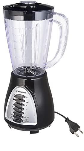 Westinghouse 220 Volts Blender WKBE1008BA -1.5L -10 Speed - Pulse Rotation - Stainless Steel Blade With Glass Jar 220-240 Volts (Not For USE IN USA)
