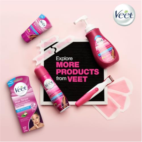 Veet Spray On Hair Removal Cream, 5.1 oz., for Legs & Body (Pack of 6)