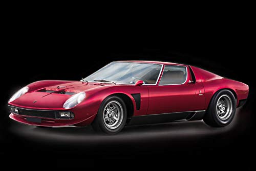 Italeri 3649 Model Plastic to Assemble Car Lamborghini Miura Jota Svj- Model Kit Scale 1:24