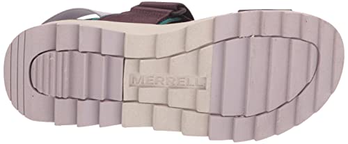 Merrell Women's Alpine Cush Backstrap Wedge Sandal, Burgundy, 7