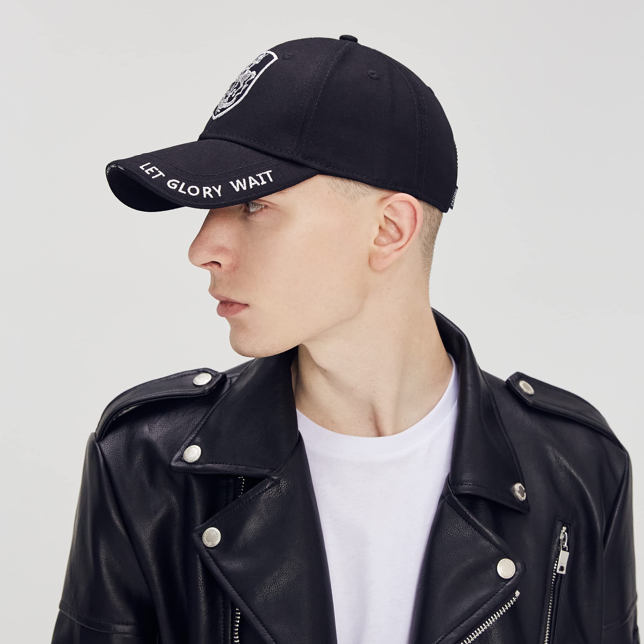 Baseball Cap Men Women Cotton Dad Hat Classic Plain Hat Adjustable Workout Hats Unisex Low Profile Hat Black-Silver