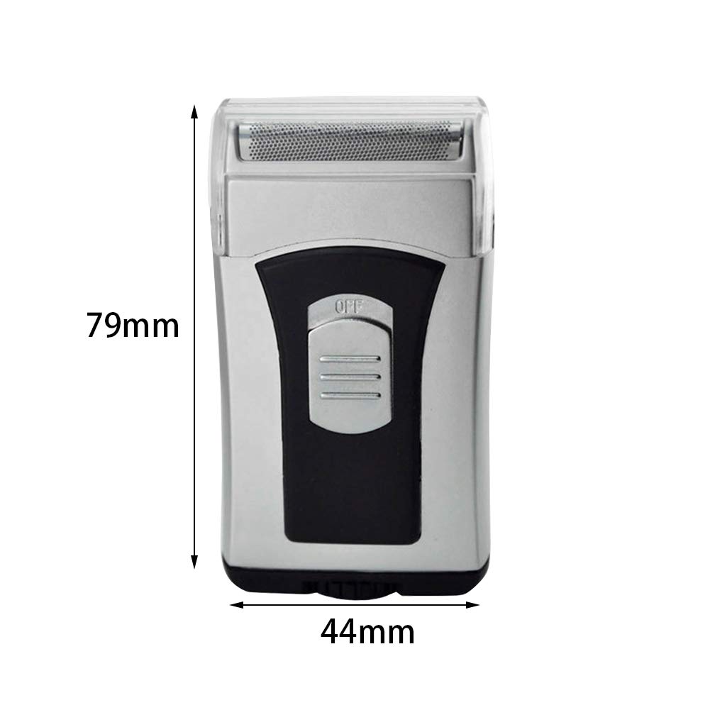 Electric Shavers for Men, Mens Beard Electric Shaver, Cordless Metal Double Shaver, Wet Dry Trimming Mini Travel Beard Home Washable Razor