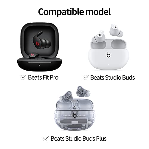 diofit β Beats Studio Buds Eartips/Beats Fit Pro Eartips/Beats Studio Buds + Eartips Compatible for Beats (Silicone Black)