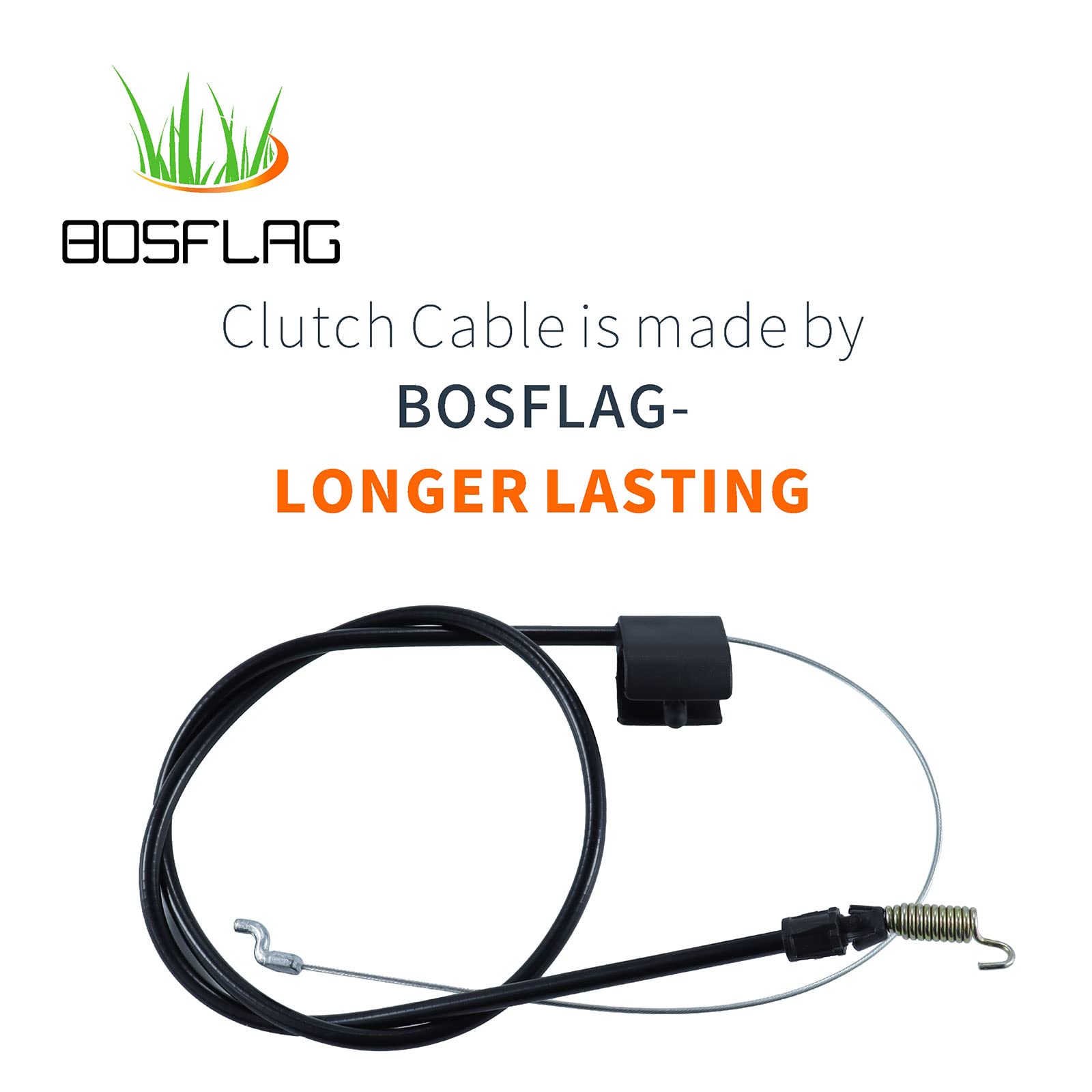 BOSFLAG 946-04091 Control Cable Replaces MTD 946-04091 Clutch Cable, 946 04091, 94604091, 746-04091 Control Cable, 746 04091 Control Cable, 74604091 for Troy-Bilt Squall 521, 721, 5521 Snowblower