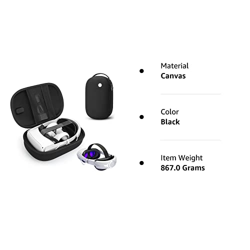Aubika Fast Charging Head Strap for Meta Quest 3 with Built-in 8000 mAh Battery Pack, Elite Strap Replacement, Foldable and Adjustable Accessories