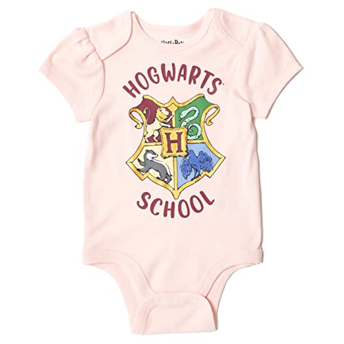 Harry Potter Hedwig Owl Hogwarts Baby Girls 3 Piece Outfit Set: Hoodie Pants Bodysuit White 3-6 Months