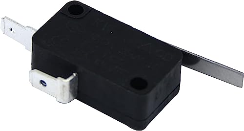PASPRT 4 Packs WR23X10783 Refrirator Dispenser Switch for Hotpoint Refrirator PS8259956 WR23X10171 WR23X10224 6600JB3001E 6600JB3001C,Terminal Width 3/16'' (Normally Open) -Black
