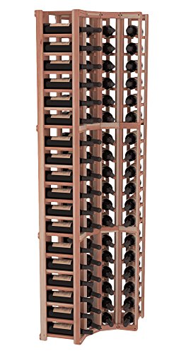Wine Racks America Redwood 4 Column Wine Cellar Corner Kit. Unstained