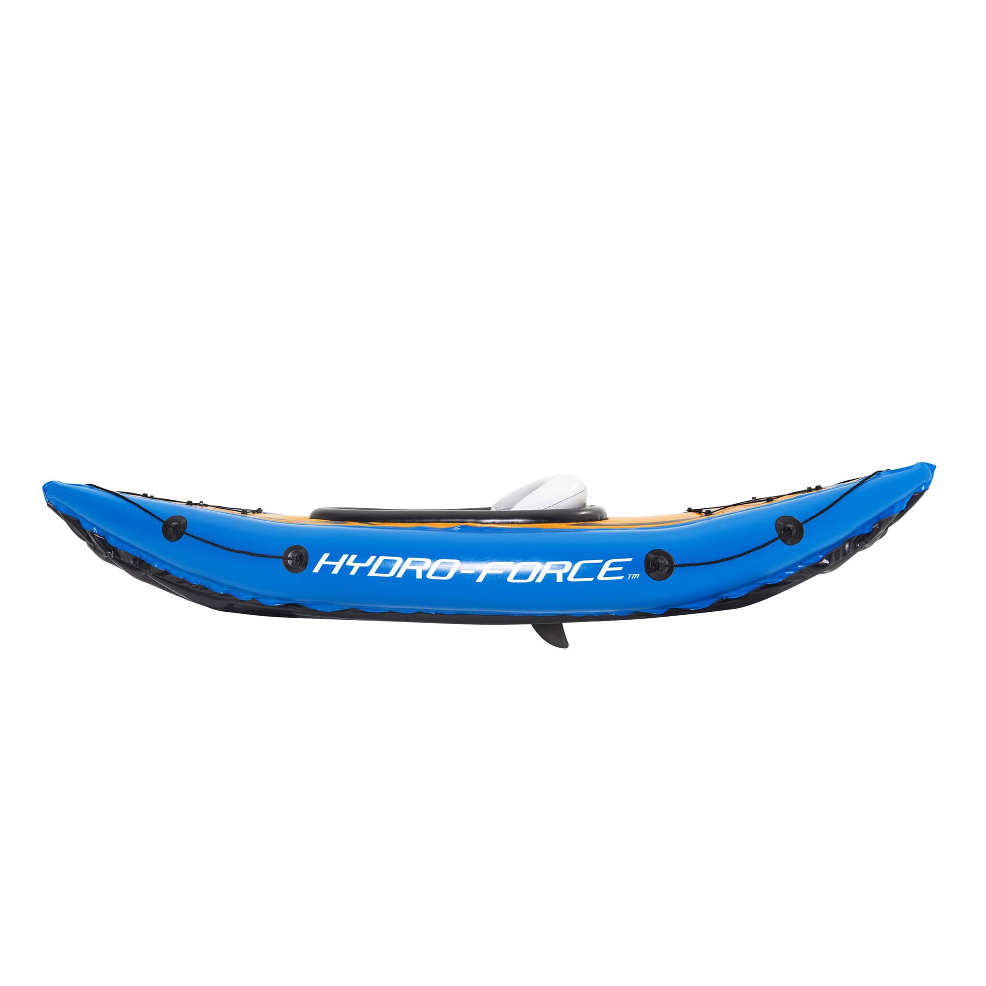 Bestway Hydro Force Ventura 2 Person 2 Paddle Tear Resistant Quick Inflatable River Kayak with Hand Air Pump and Removable Storage Container