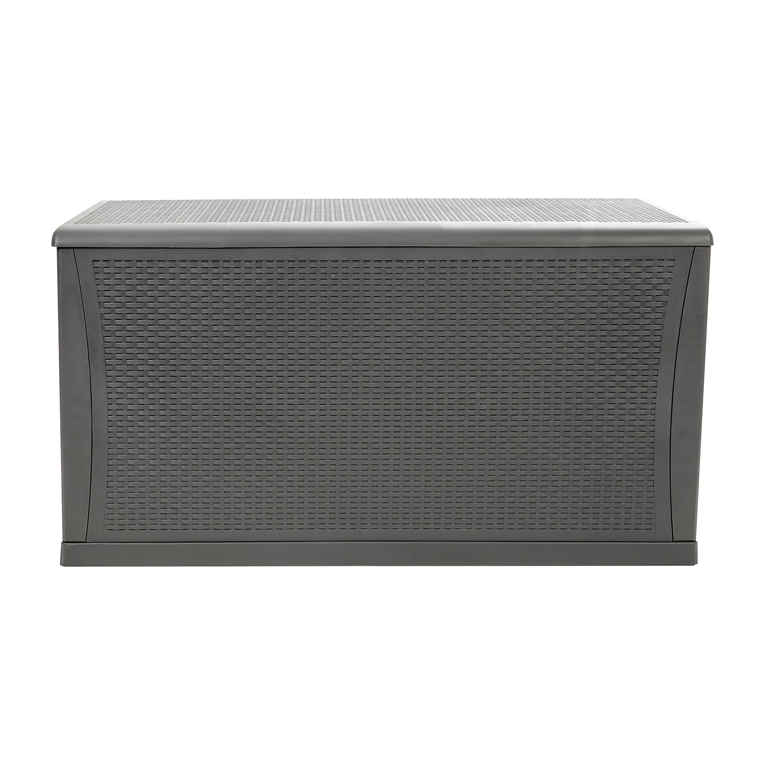 Flash Furniture 120 Gallon Plastic Deck Box - All-Weather Patio Storage and Organization for Throw Pillows, Pool Toys or Garden Tools