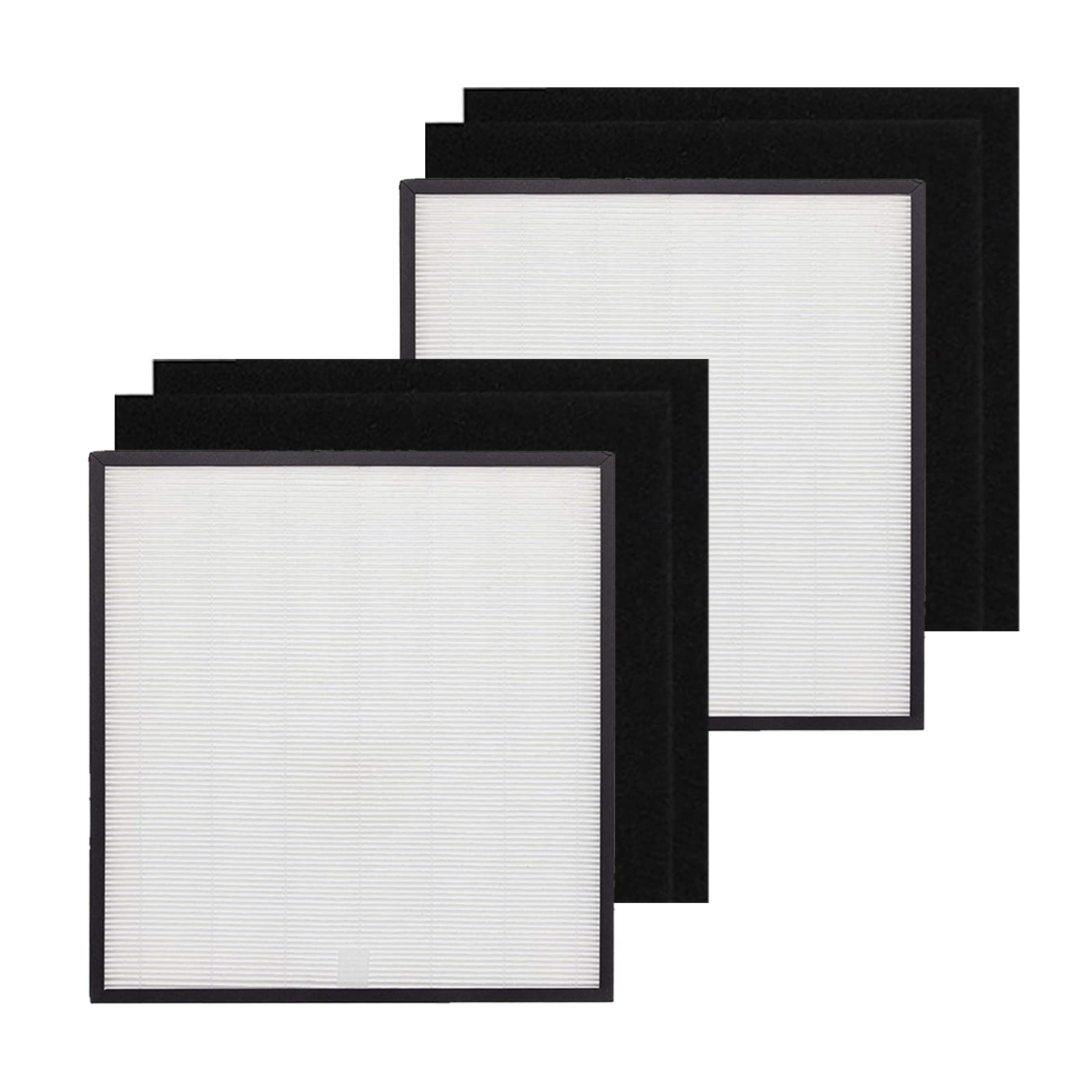 WK01234QPC Replacement Filter for Oreck WK10002QPC and Airvantage Plus Pet WK10052QPC Air Purifiers, 2 Pack H13 True Hepa and 4 Pack High efficiency Activated carbon Pre-Filter