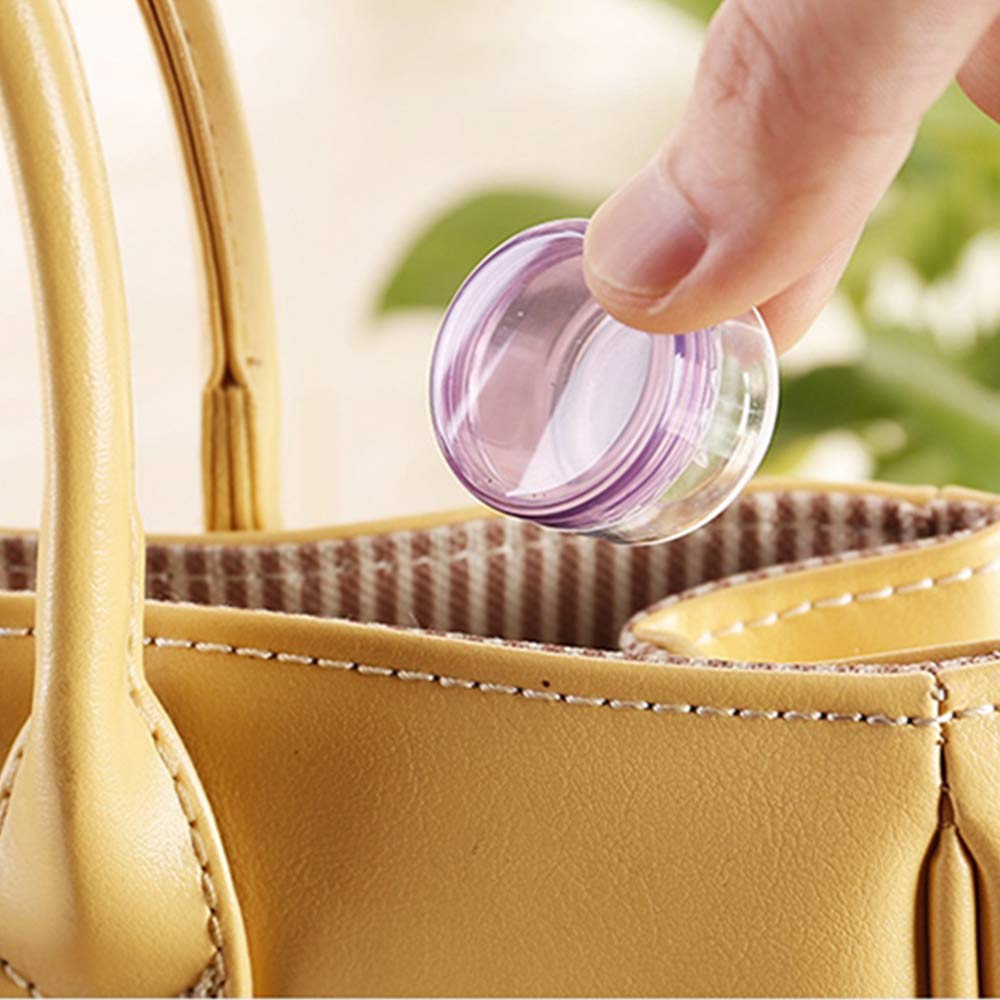 Bekith 120pcs 3 Gram / 3ML Empty Sample Containers with Lids, Plastic Small Pot Jars Clear Tiny Makeup Cosmetic Containers for Creams, Eye Shadow, Powder, with 5 Pieces Mini Spatulas