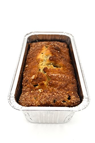 Fig & Leaf (60 Pack) Premium 2-LB Bread Loaf Baking Pans - 8.5" x 4.5" x 2.5" l Heavy Duty l Disposable Aluminum Foil Tins for Cakes Meatloaf Lasagna