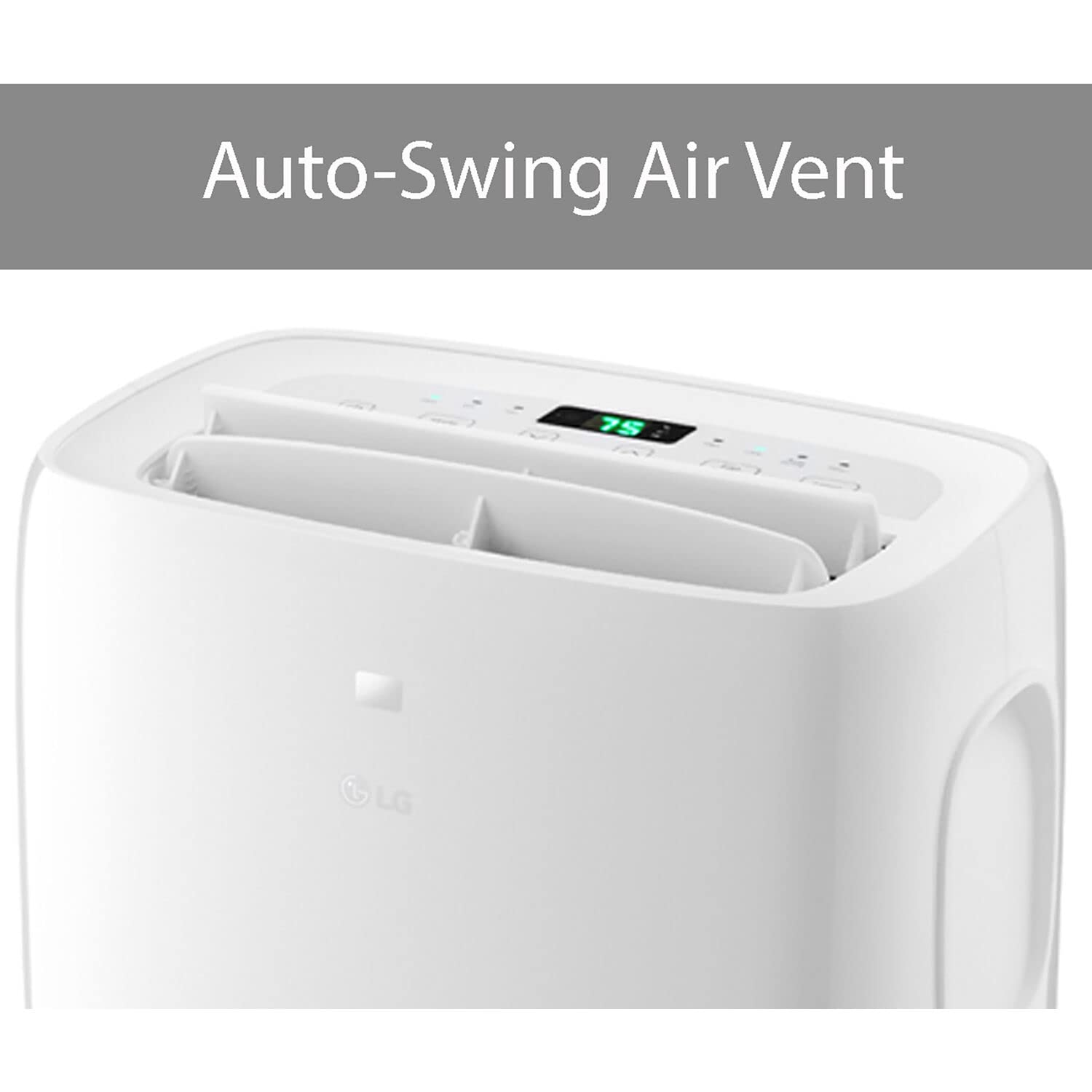 LG 7,000 BTU (DOE) / 10,000 BTU (ASHRAE) Portable Air Conditioner, Cools 300 Sq.Ft. (12' x 25' room size), Quiet Operation, LCD Remote, Window Installation Kit Included, 115V, LP0721WSR