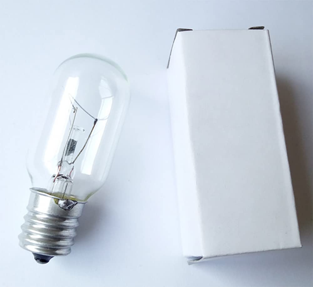 BesYouSel E17 Bulb 40W Refrigerator Light Bulb(120W Equivalent Halogen Bulb) Oven Light Bulb Clear Microwave Light Bulb Night Light Bulb, 3000K Warm White, AC110-120V, Pack of 6