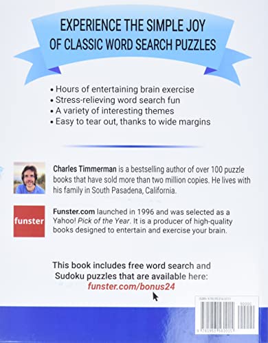 Funster 250+ Large Print Word Search Puzzles for Adults: Word Search Book for Adults Large Print with a Huge Supply of Puzzles